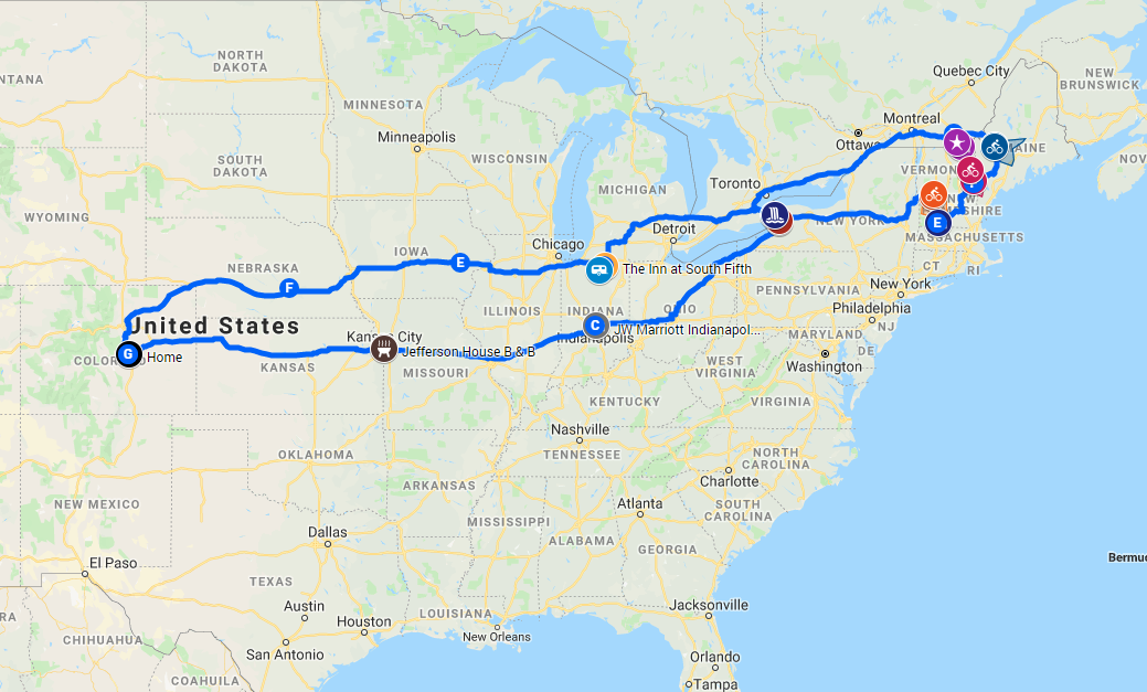 2019 New England Second Summer Map – Haven's Path